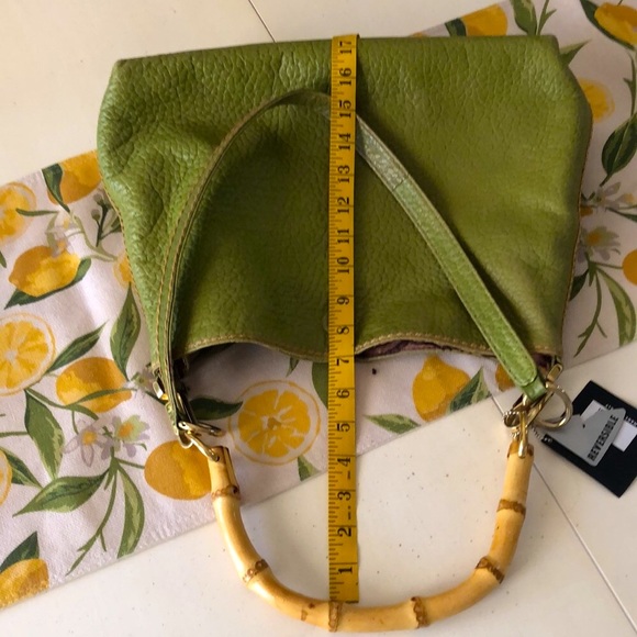 Plinio Visona | Bags | Plinking Visona Made In Italy Green Leather ...